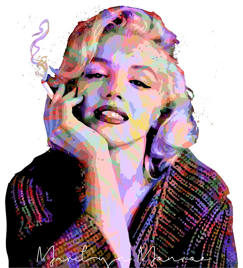 Marilyn Monroe V8 Digital Art By Taurungka Graphic Design