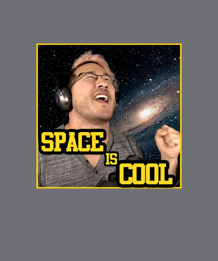 Markiplier Space is Cool Poster 80s Painting by Thompson Frank | Pixels
