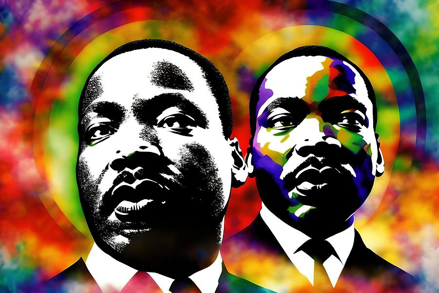 Martin Luther King Day, Generative AI Illustration Digital Art by ...