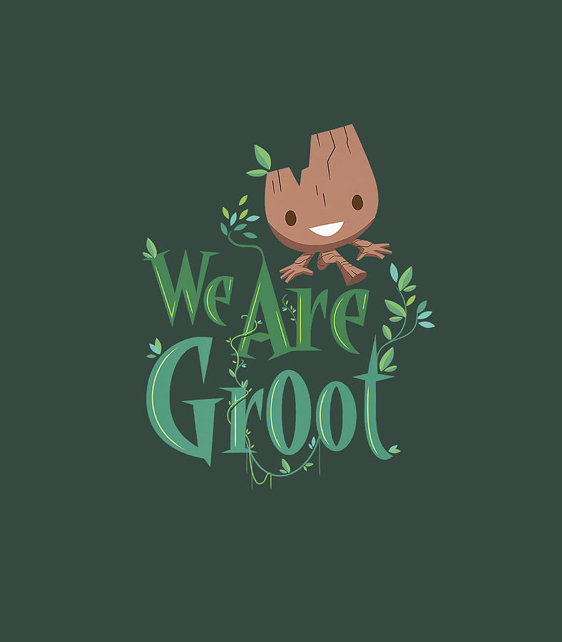 Marvel Earth Day We Are Groot Premium Earth Day Digital Art by Azhana ...