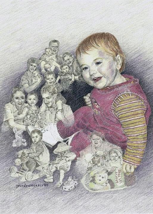 Marys First Year Drawing By Gene Mckelvey Pixels