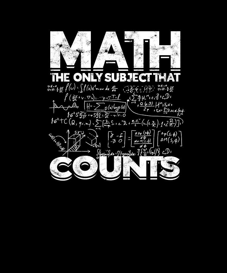 Math The only subject that counts - statistics Digital Art by Anthony ...