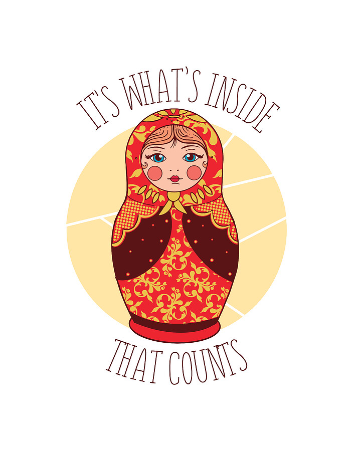 Matryoshka with its whats inside that counts Digital Art by Norman W ...