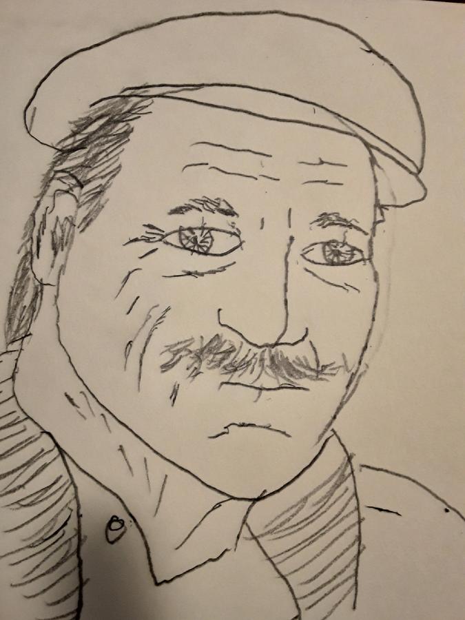 Matthew Cuthbert Drawing by Liz Stokes - Fine Art America