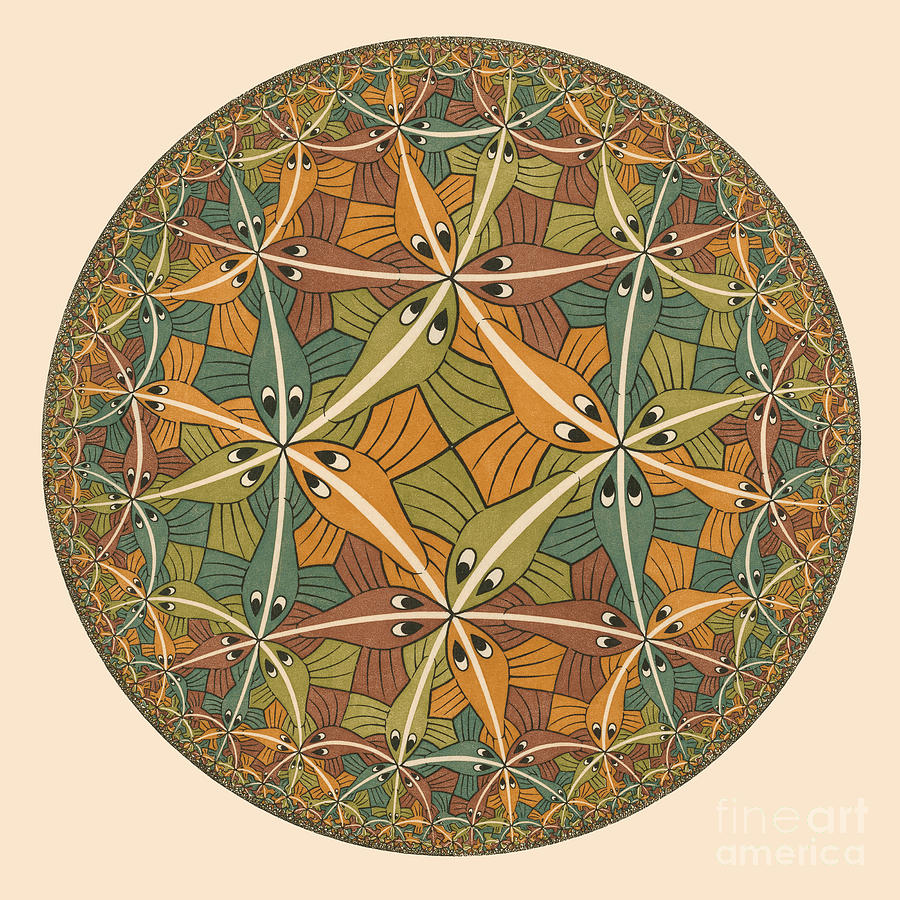 M.C. Escher - Circle limit III, 1959 Drawing by Magical Vintage - Pixels M.C. Escher - Circle limit III, 1959 Drawing by Magical Vintage - Pixels