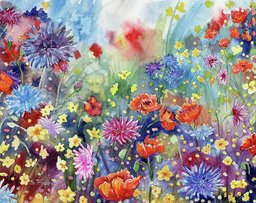 Meadow Painting by Shelley Freese - Fine Art America