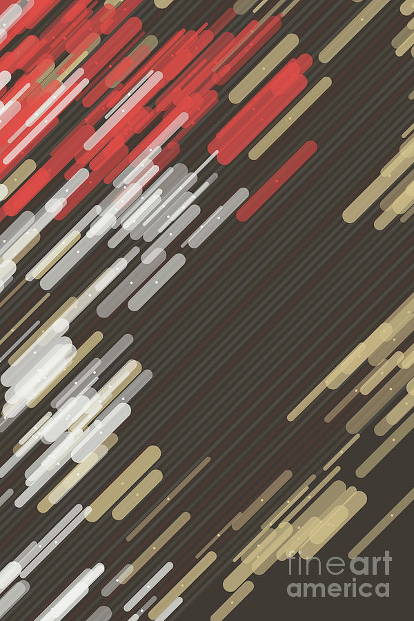 Mechanic Vector Rounded Rectangles Pattern Vertical Digital Art by ...