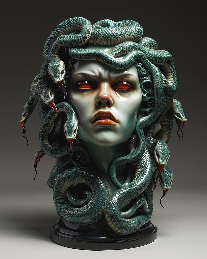 Medusa 03 Digital Art by Jeff Stanford - Fine Art America