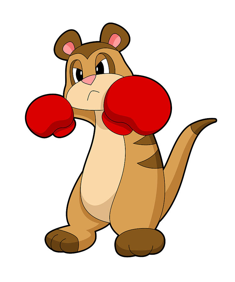 Meerkat Boxer Boxing gloves Painting by Markus Schnabel - Fine Art America