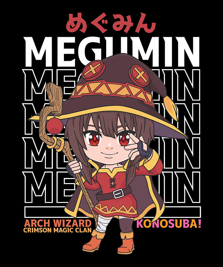 Megumin Chibi Funny Gift For Digital Art by Konosuba - Fine Art America