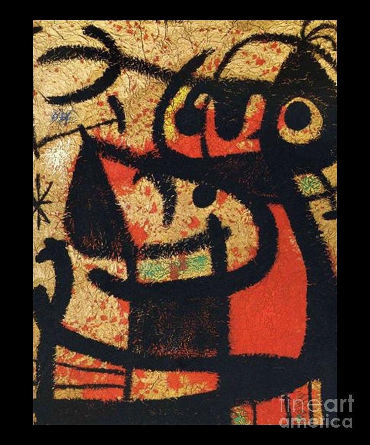 Mens Womens Joans Miros Red Lover Gifts Painting by Artwork Lucky ...