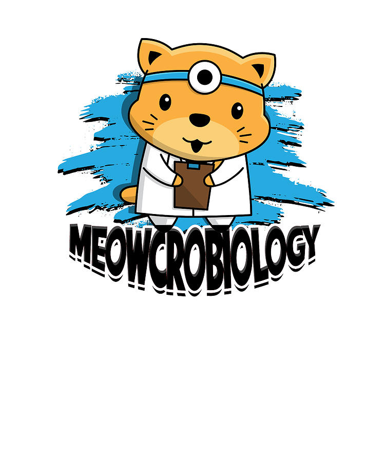 Meowcrobiology - essential worker Digital Art by Anthony Isha - Fine ...