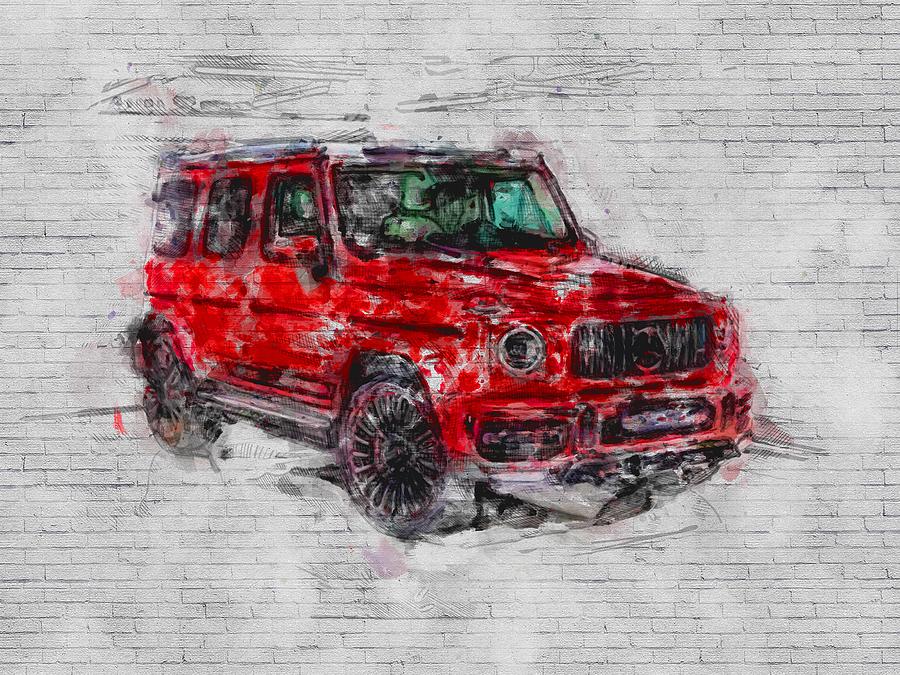 Mercedes-AMG G63 TopCar BR 463 2020 cars Light Package Mercedes-Benz G-Class Red Gelandewagen ...