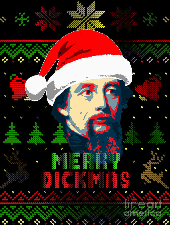Merry Dickmas Charles Dickens Christmas Digital Art By Filip Schpindel Pixels
