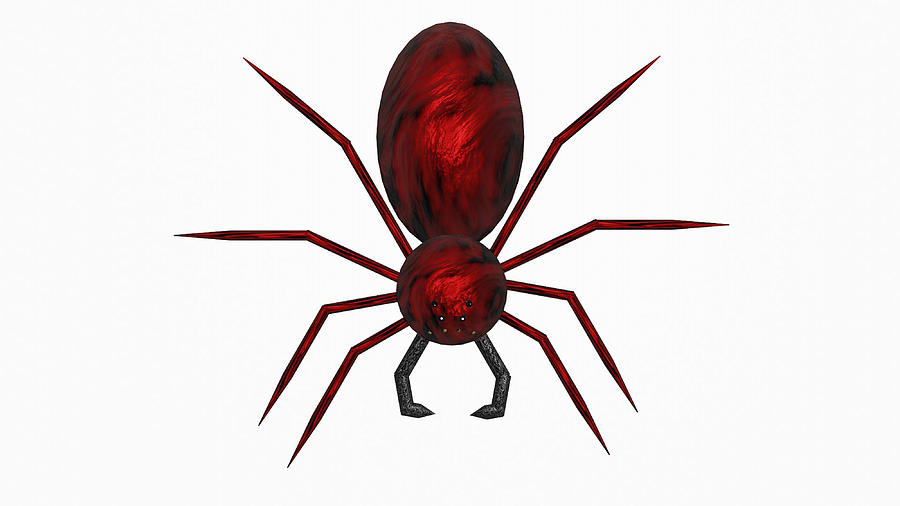 Meta Spider - Ruby #4 Digital Art by Stanley Crawford | Pixels