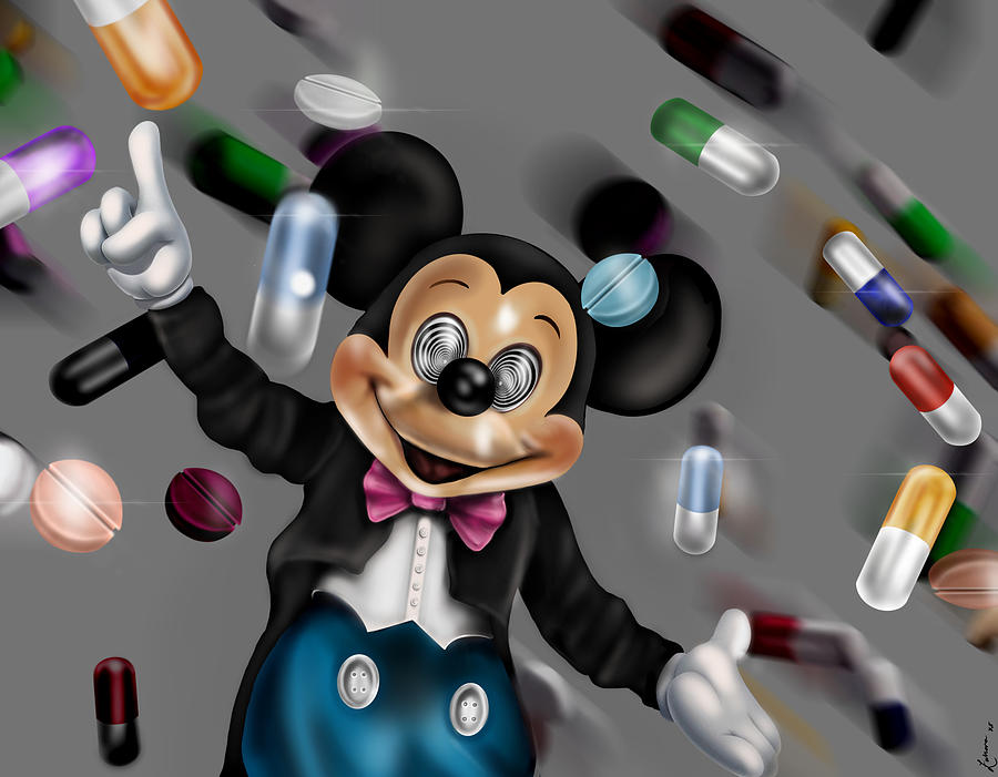 Mickey Mouse Drughouse Digital Art By Zahraa Ali Fine Art America