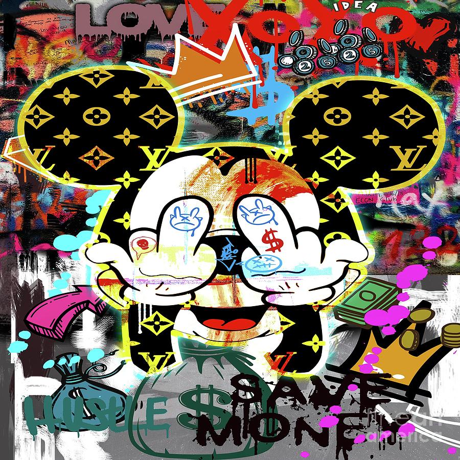 Mickey Mouse Save Money Pop Art Digital Art by Tran Long - Fine Art America