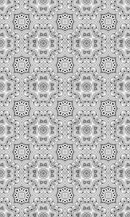 Mindful Mandala Pattern Tile MAPATI 63 Digital Art by Vidddie Publyshd ...