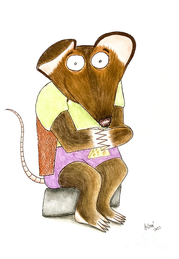 Mine - ancient mouse image Mixed Media by Graham Wallwork - Pixels