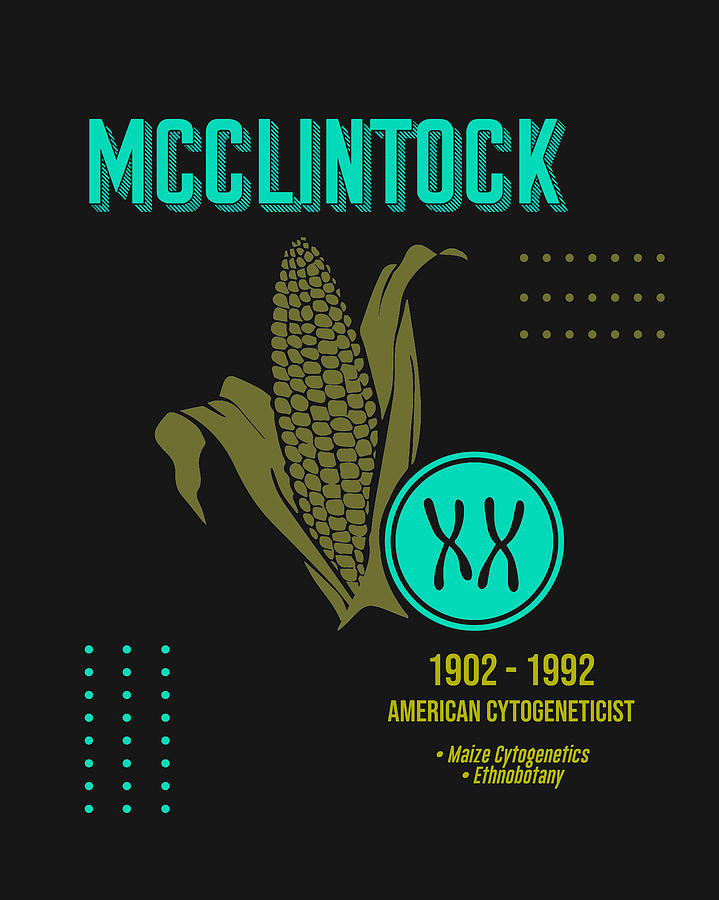 Minimal Science Poster - Barbara McClintock - Cytogeneticist Digital ...