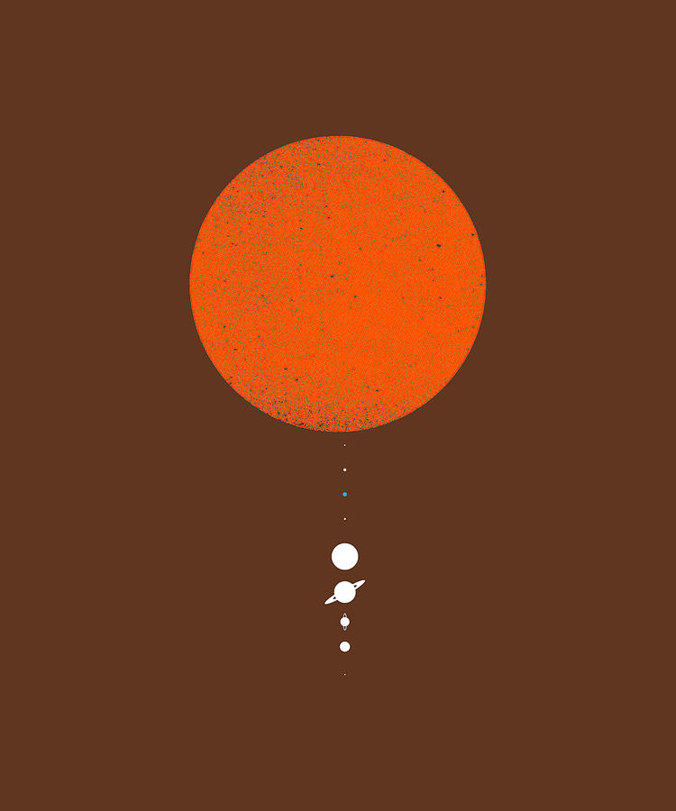 Minimal Solar System Classic Painting by Bruce Hill | Pixels