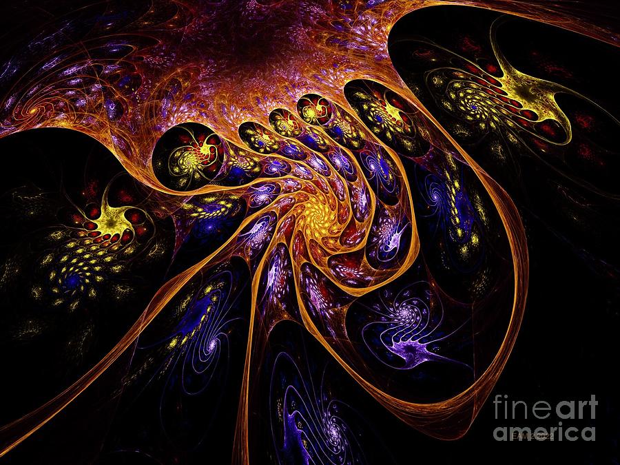 Miro in Flux Digital Art by Elizabeth McTaggart | Pixels