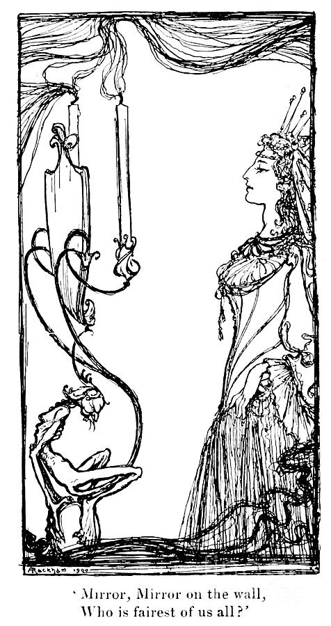 Mirror, Mirror on the wall, Who is fairest of us all d1 Drawing by ...