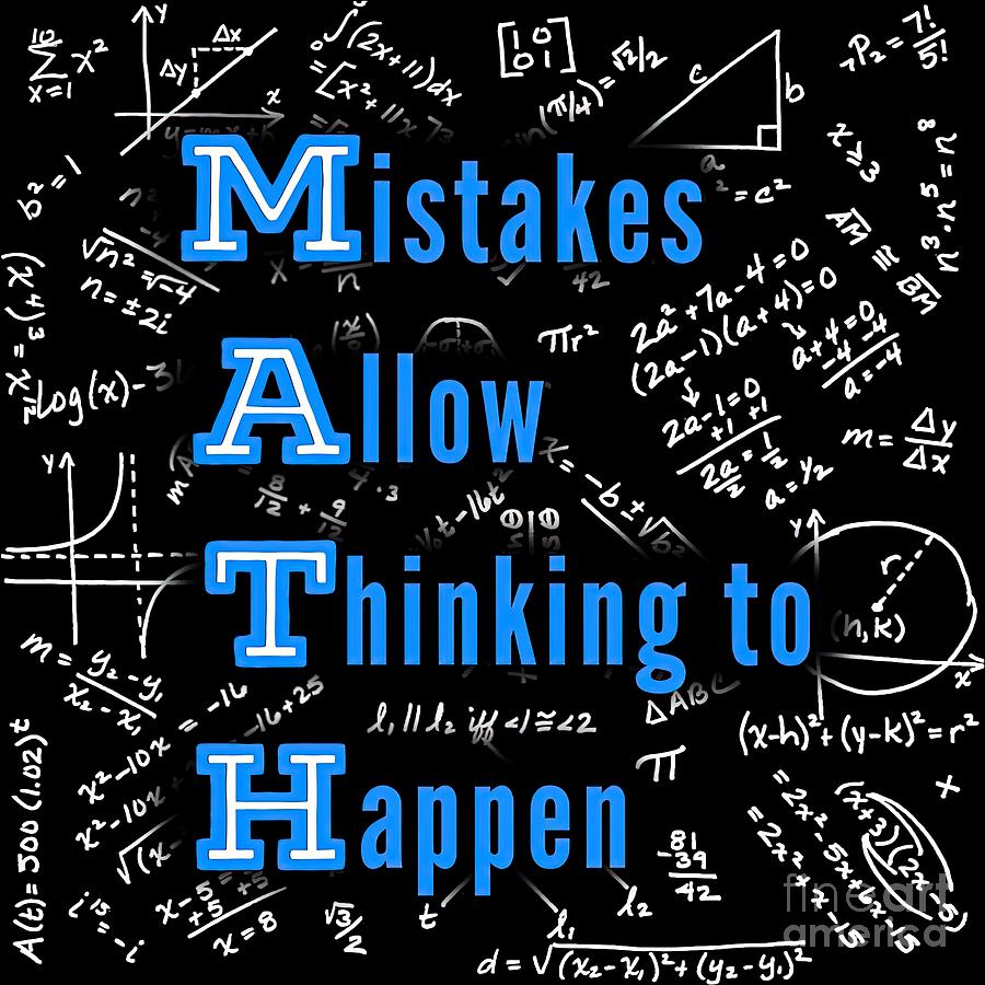 Mistakes Allow Thinking to Happen Painting by Parker Ellie - Fine Art ...