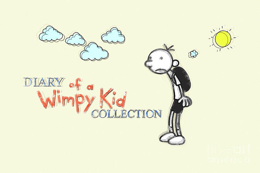 Mo5067 Vintage Sketch Diary Of A Wimpy Kid Collection Movie Poster ...