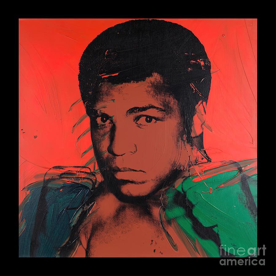 Mohamed Ali By Andy Warhol Painting by Hunter Chapman - Fine Art America