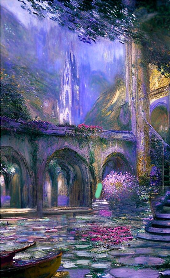 Monet Visits Rivendell Digital Art by Fred Hahn - Fine Art America