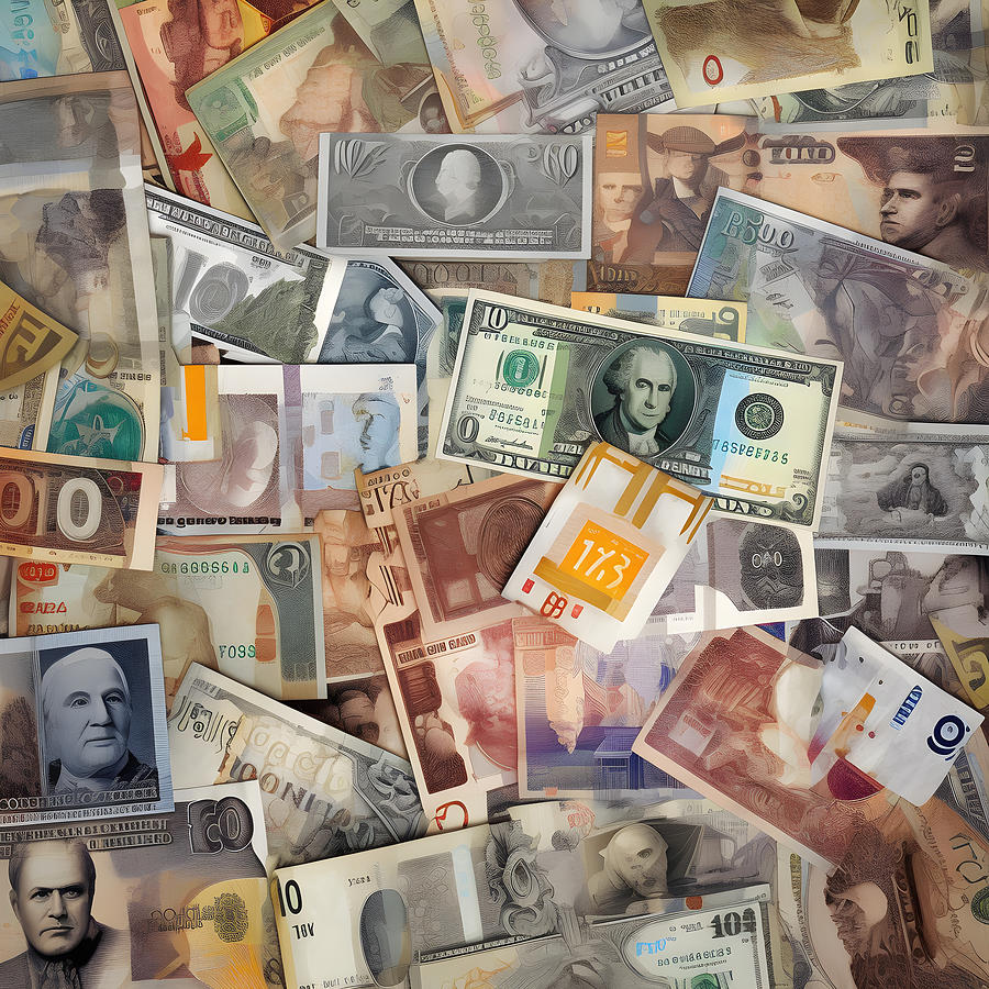 Money Bags v01 Digital Art by Vincent Carter - Fine Art America