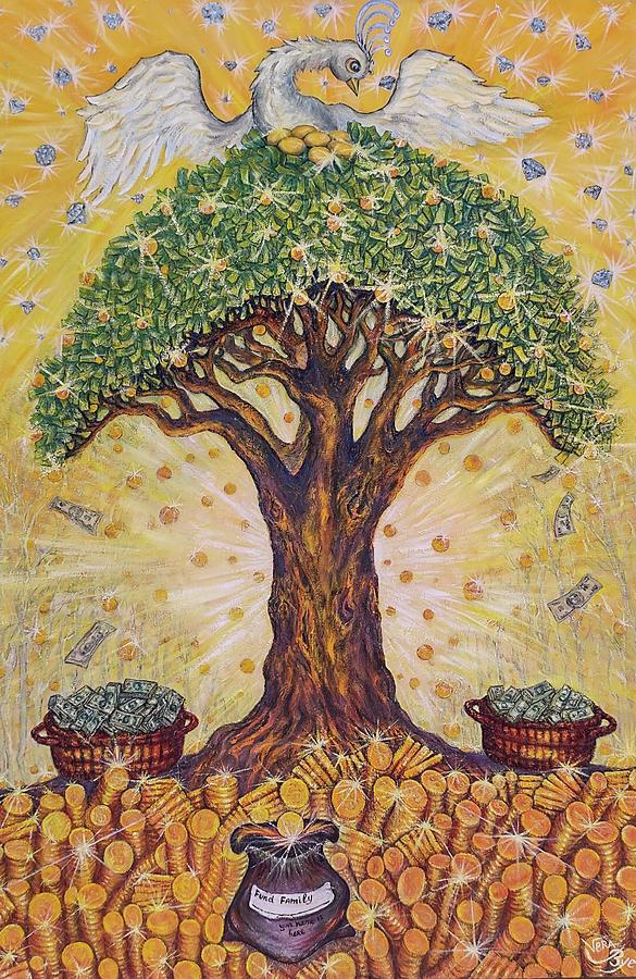Money Tree Painting by Vera Bye - Fine Art America
