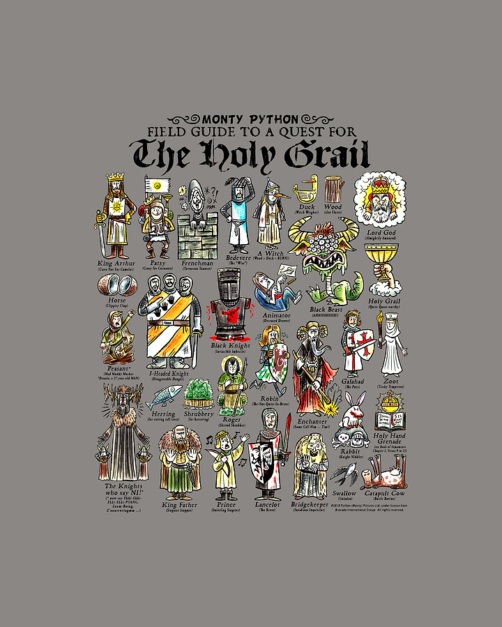 Monty Python Fifld Guite To A Quest For The Holy Grail Life With Lover ...