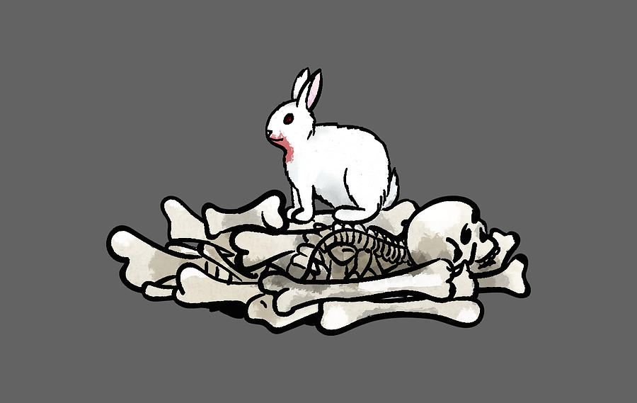 Monty Python Killer Rabbit Magnet Painting by Jane Davis | Pixels