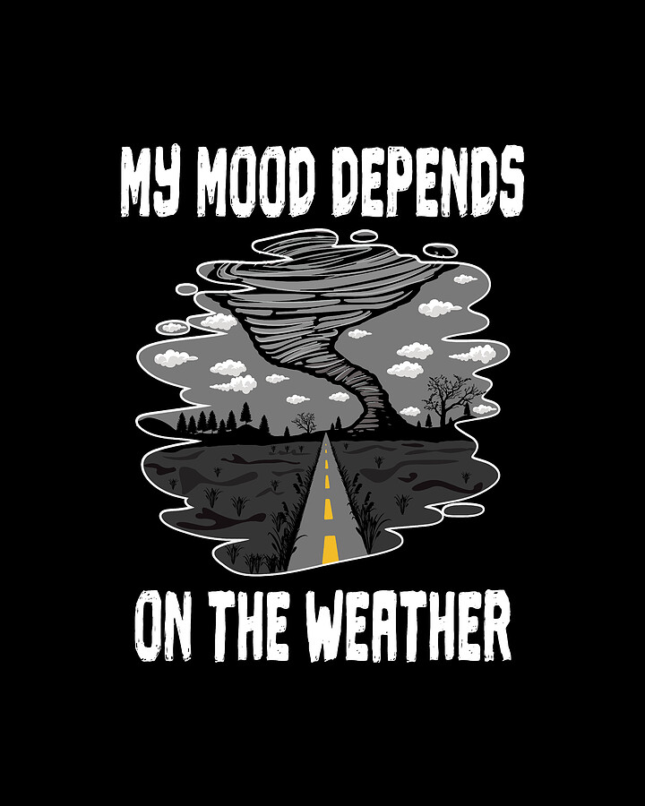 Moody Meteorologist Funny Weather Forecaster Tornado Chaser Digital Art ...
