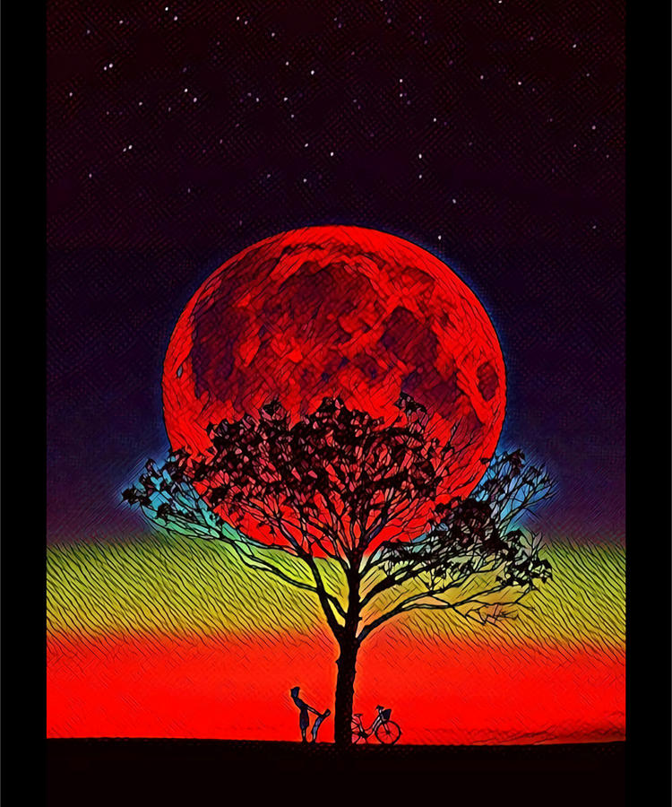 Moon amp space markiplier space Poster Painting by Oliver Morris | Pixels