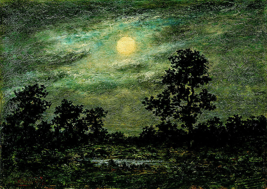 Moonlight by Ralph Albert Blakelock 1847 1919 Painting by Artistic ...