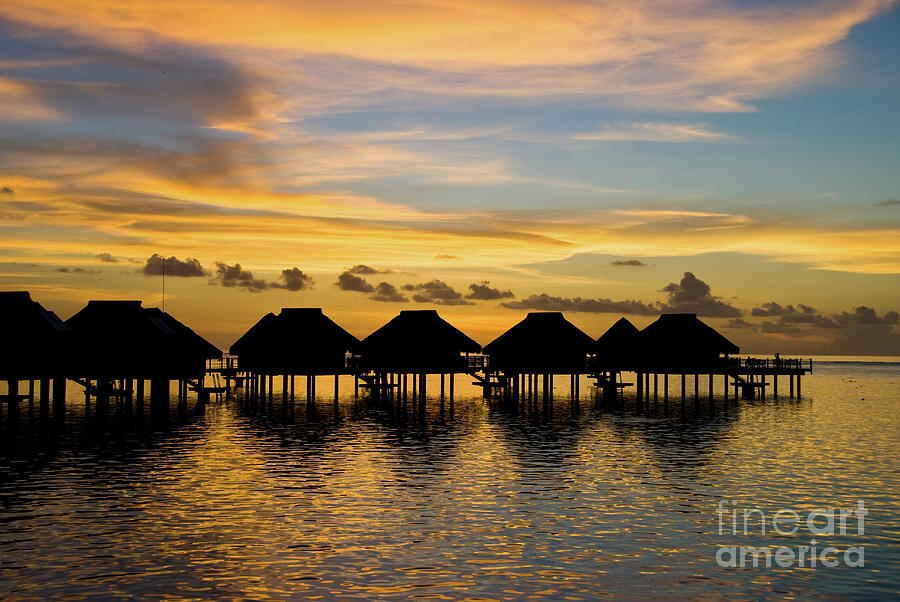 Moorea Sunset Photograph by Patrick Bourque - Fine Art America