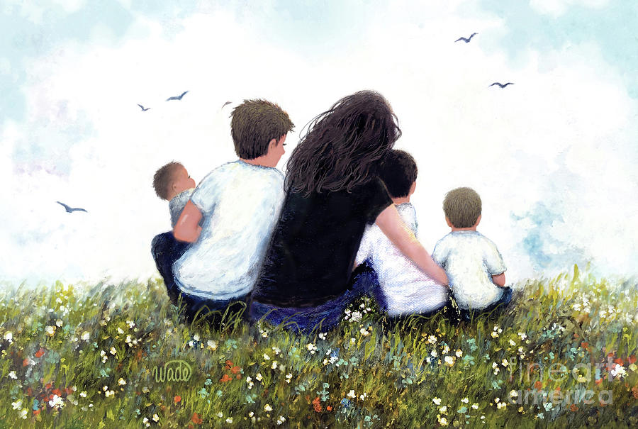 Mother Four Sons Meadow Painting by Vickie Wade - Pixels Mother Four Sons Meadow Painting by Vickie Wade - Pixels