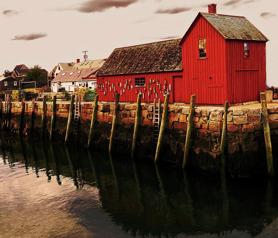 Little Red Shack, Rockport, MA Photograph by Rebecca Grzenda - Fine Art ...