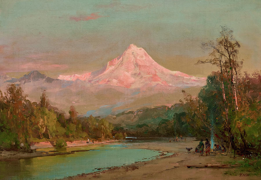 Mount Hood, 1829-1908 Painting by Thomas Hill - Fine Art America