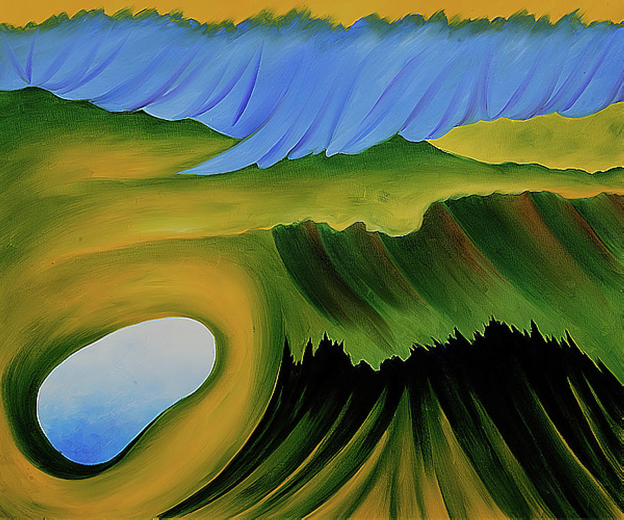 mountains and lake By Georgia OKeeffe Painting by Georgia O'Keeffe ...