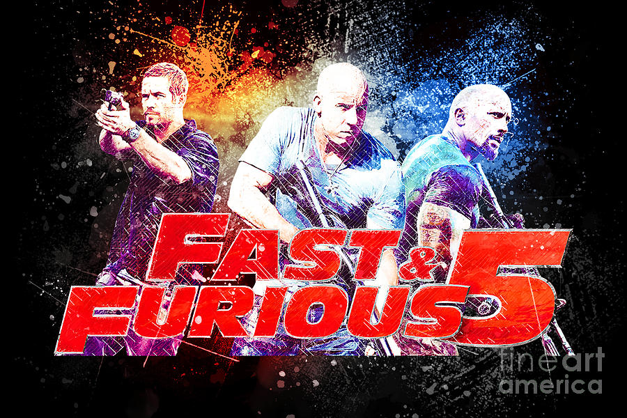 Movie Fast Five Digital Art by Carrie Stanton - Fine Art America