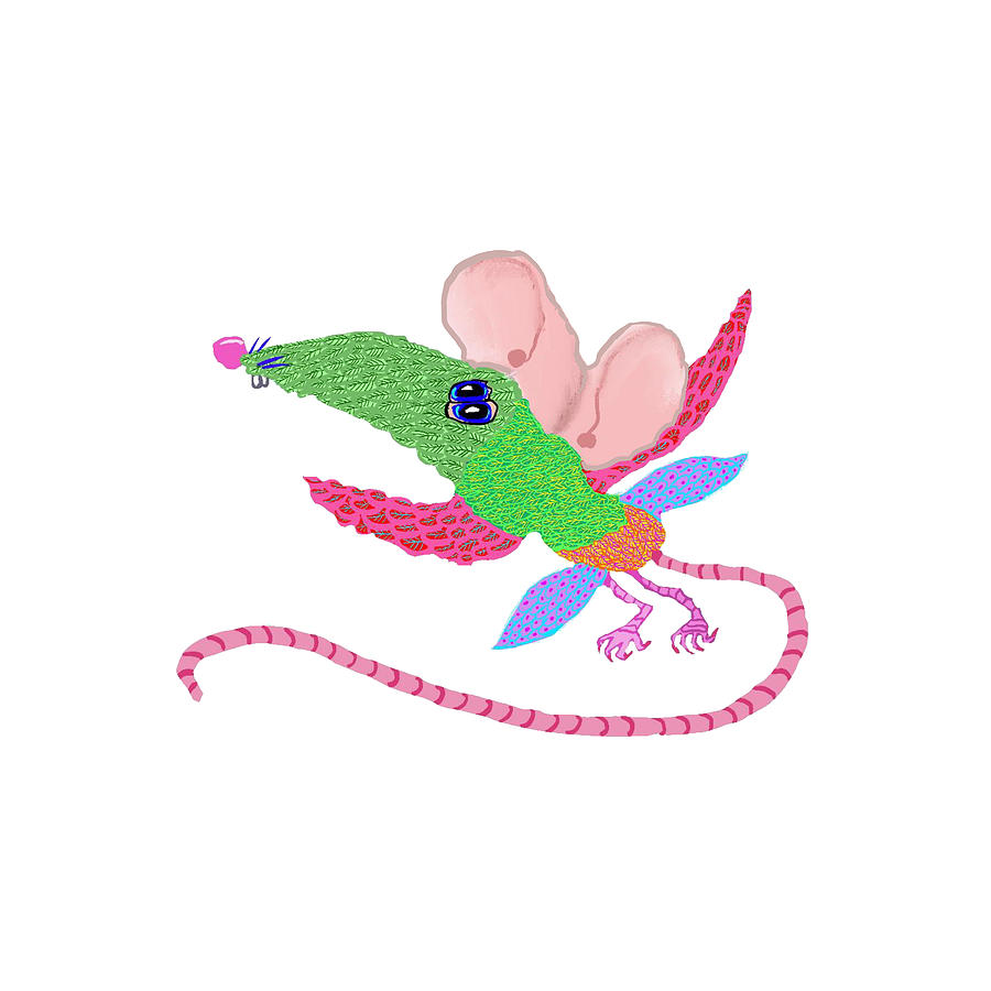 Mr Jingles The Burd Mouse Mixed Media By Lisa Lakeman