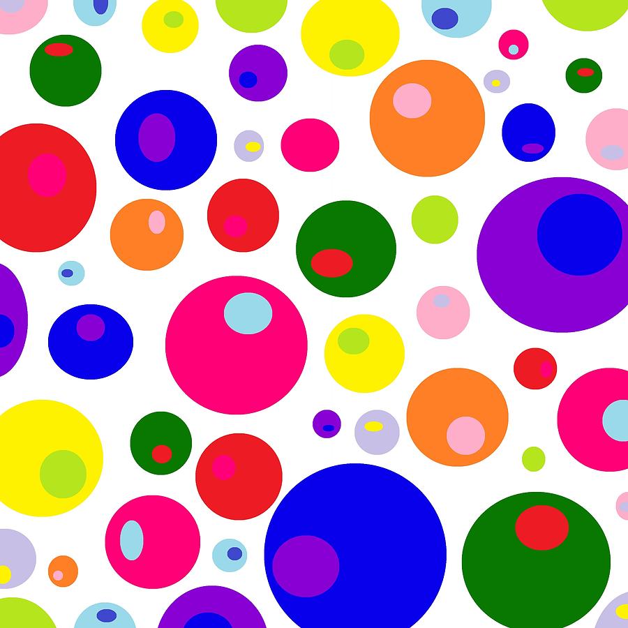 Multicolor Polka Dots 2 Digital Art by Aaron Harris - Fine Art America