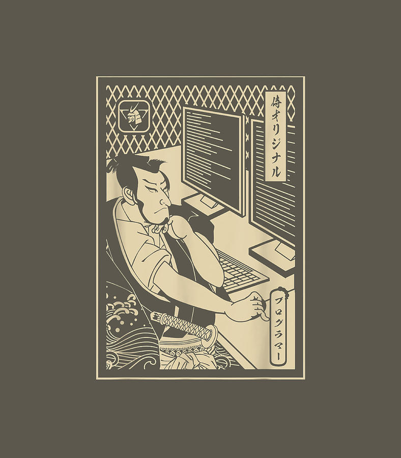murai Warrior computer Developer Samurai Digital Art by EddieJ Coco ...