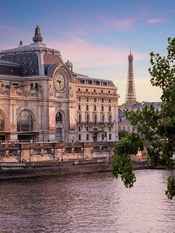Musee d'Orsay and Eiffel Tower, Paris France Photograph by Barry O ...