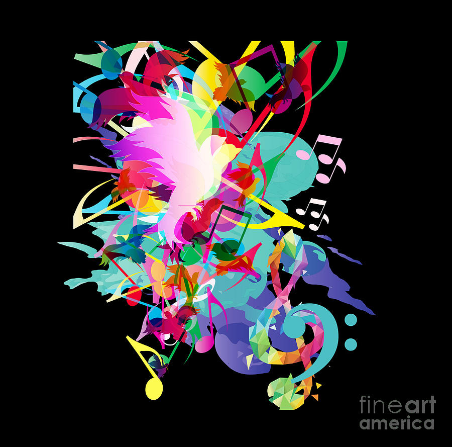 Music Explosion Digital Art by Tina Hopkins - Fine Art America