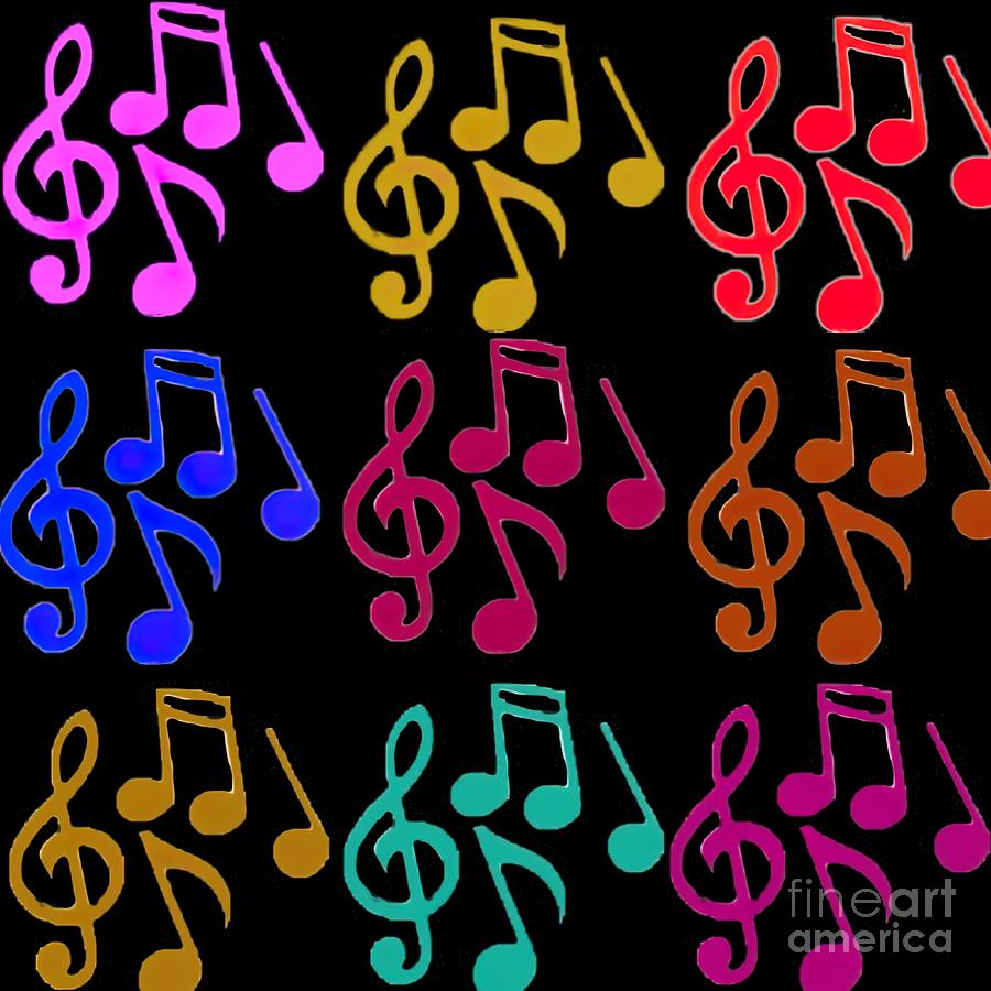 Music Note Pattern Tapestry - Textile by Theo Matthews - Fine Art America Music Note Pattern Tapestry - Textile by Theo Matthews - Fine Art America